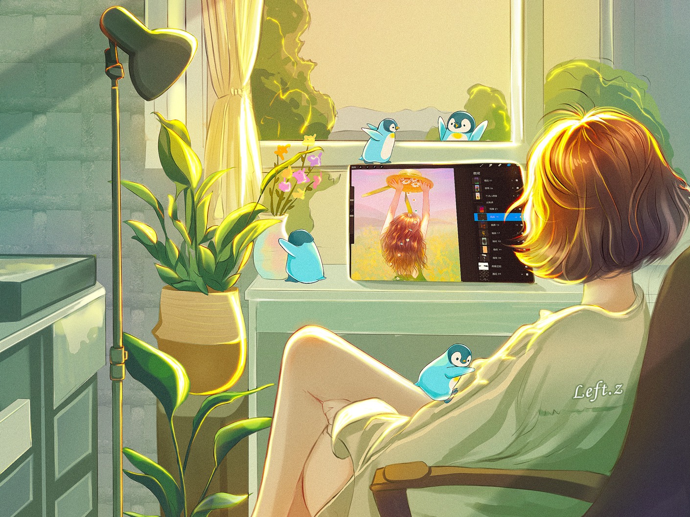 最近画的那些心情壁纸_画画的left-站酷ZCOOL