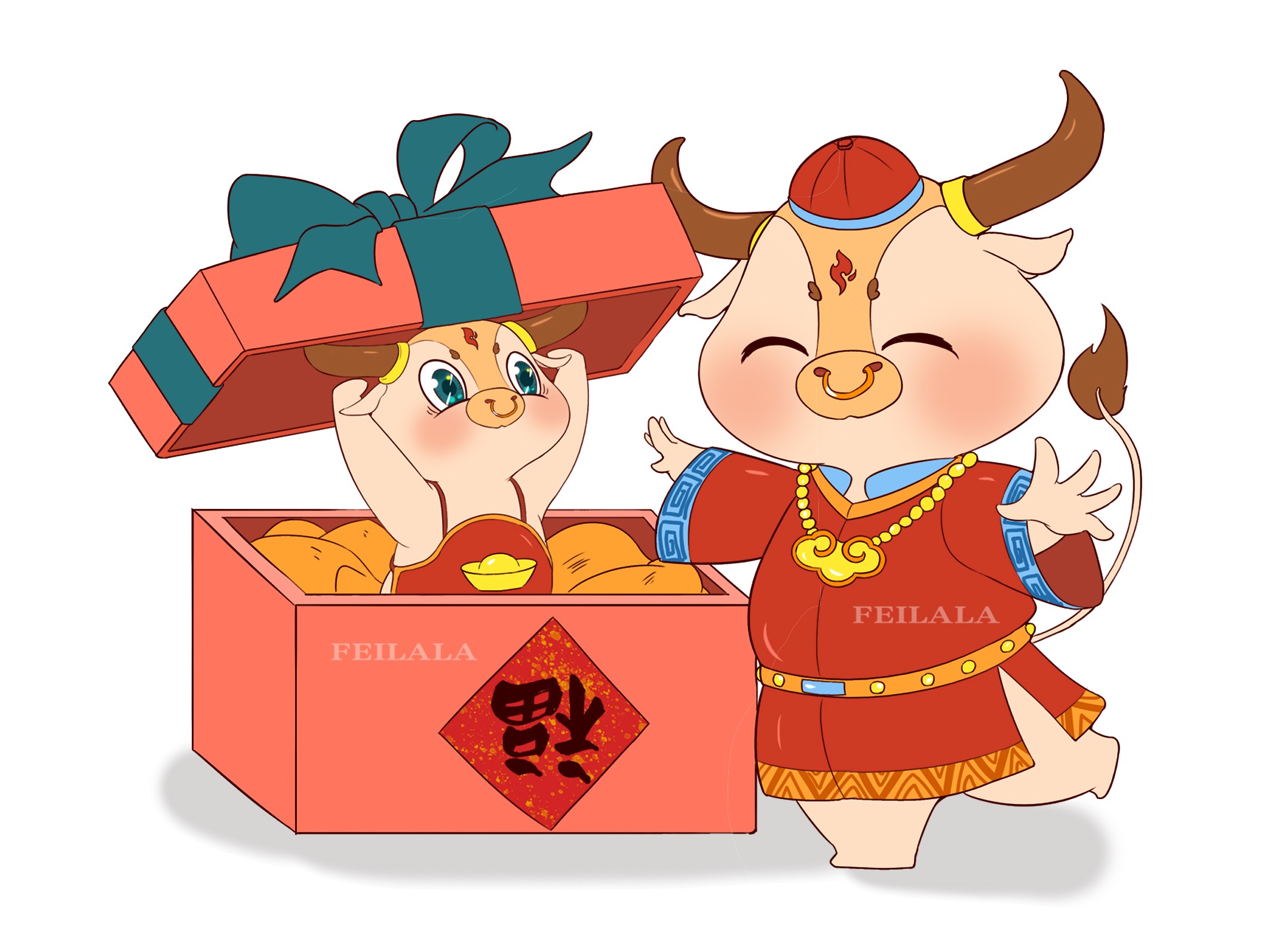 牛崽崽_妃LALA-站酷ZCOOL