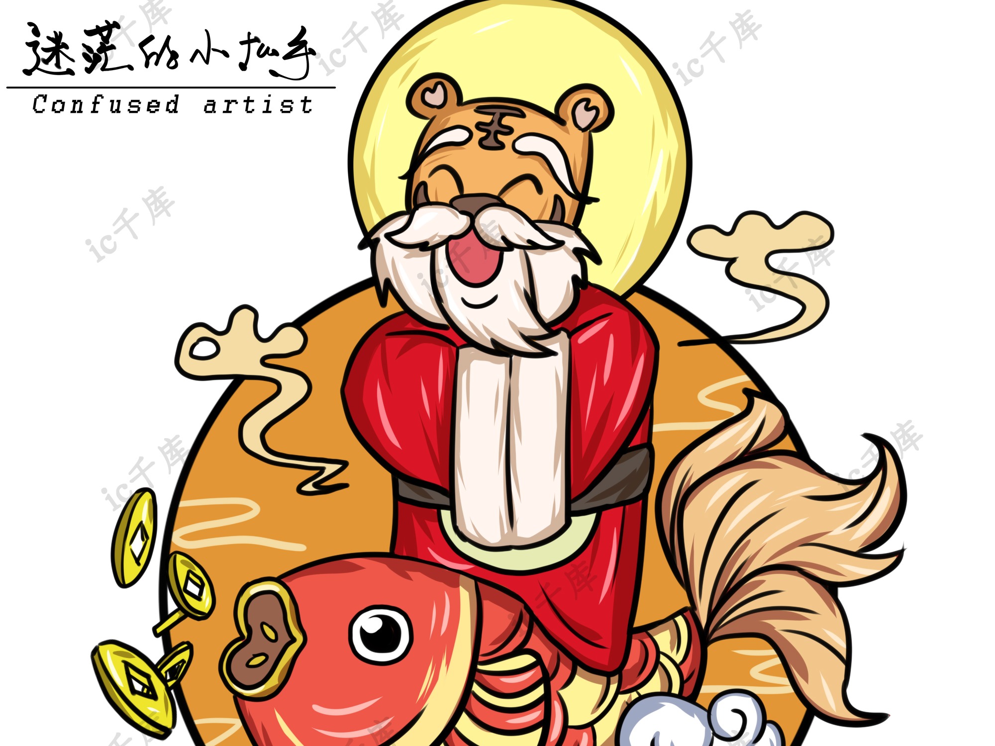 2022虎年新年春节老虎_迷茫的小fa手-站酷ZCOOL