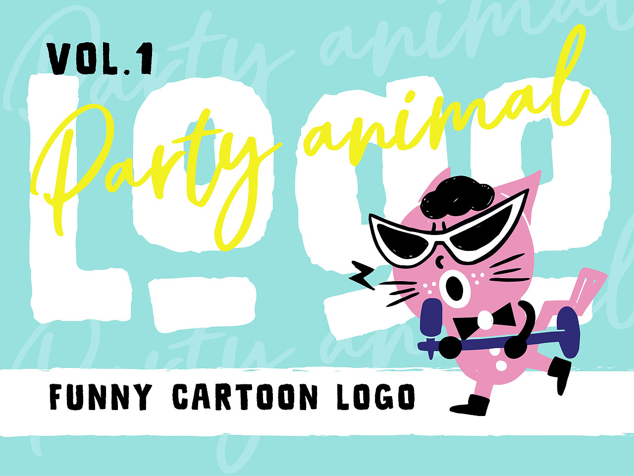 PARTY ANIMAL-派对动物系列-LOGO_hebheb-站酷ZCOOL