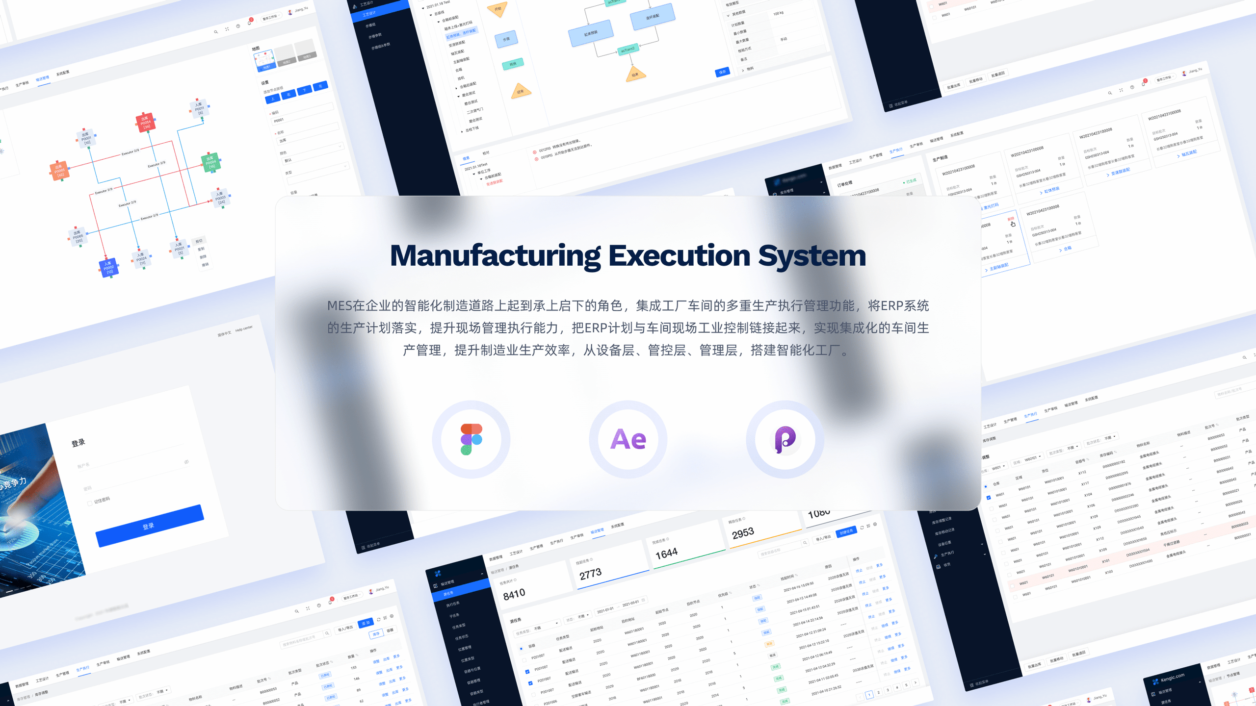 Manufacturing Execution System Design|UI|APP interface|姜宇De宇_Original作品 ...