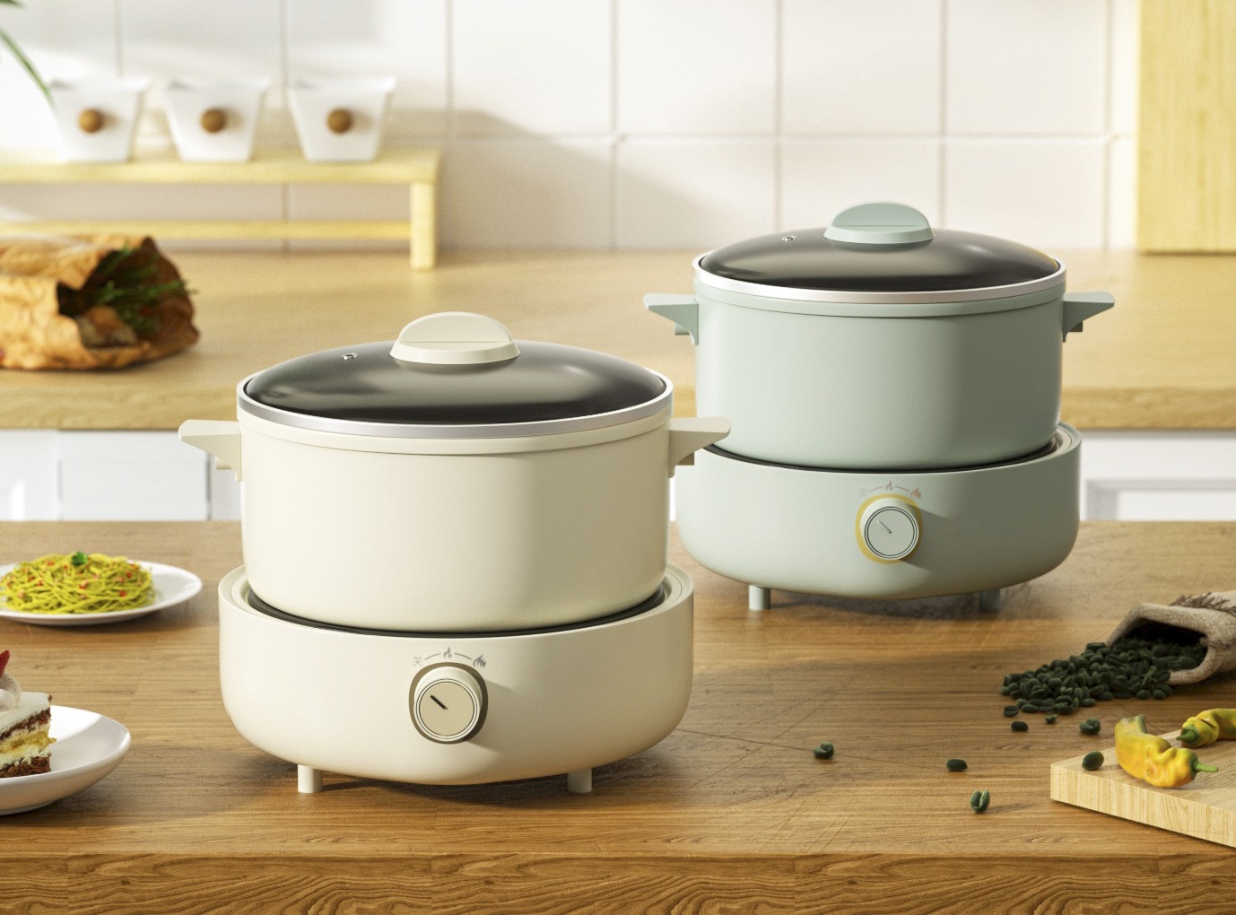 C4D电热锅建模渲染_exia130-站酷ZCOOL