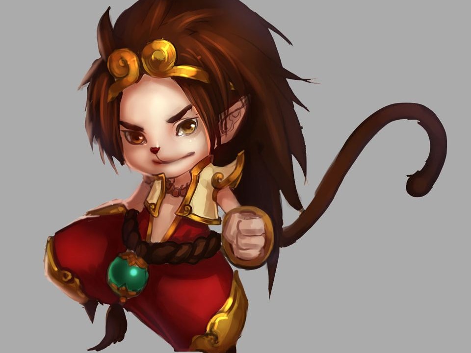 Q版系列-正太悟空#教你画#Q版#悟空#PS教程_CGWANG王氏教育-站酷ZCOOL