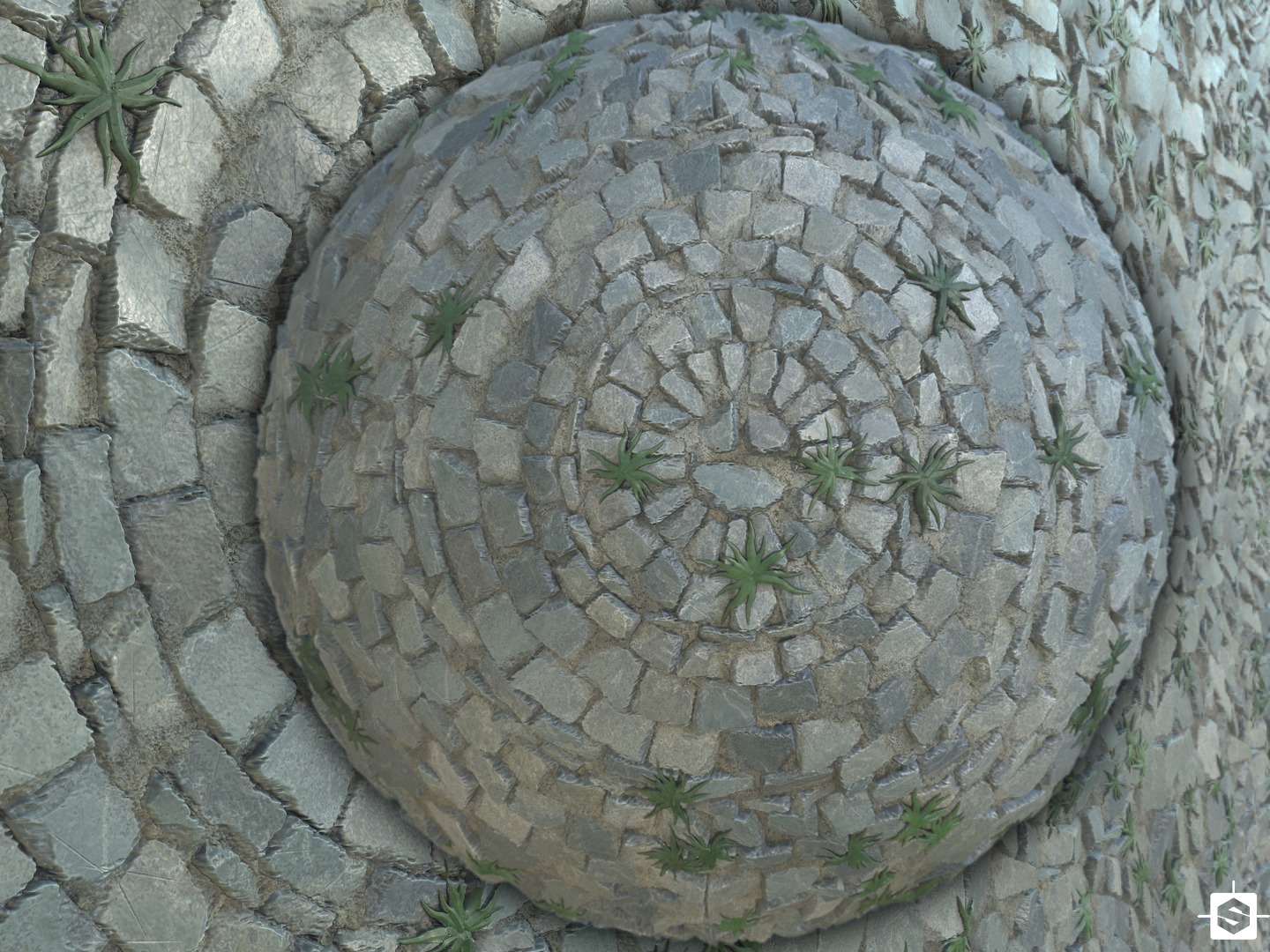 Round_stone_grass_ground -Substance Designer_Demigod0-站酷ZCOOL