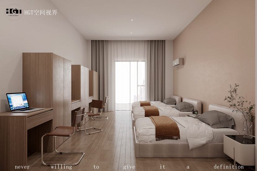 酒店宿舍这样装 好看吗 _HGT空间视界-站酷ZCOOL