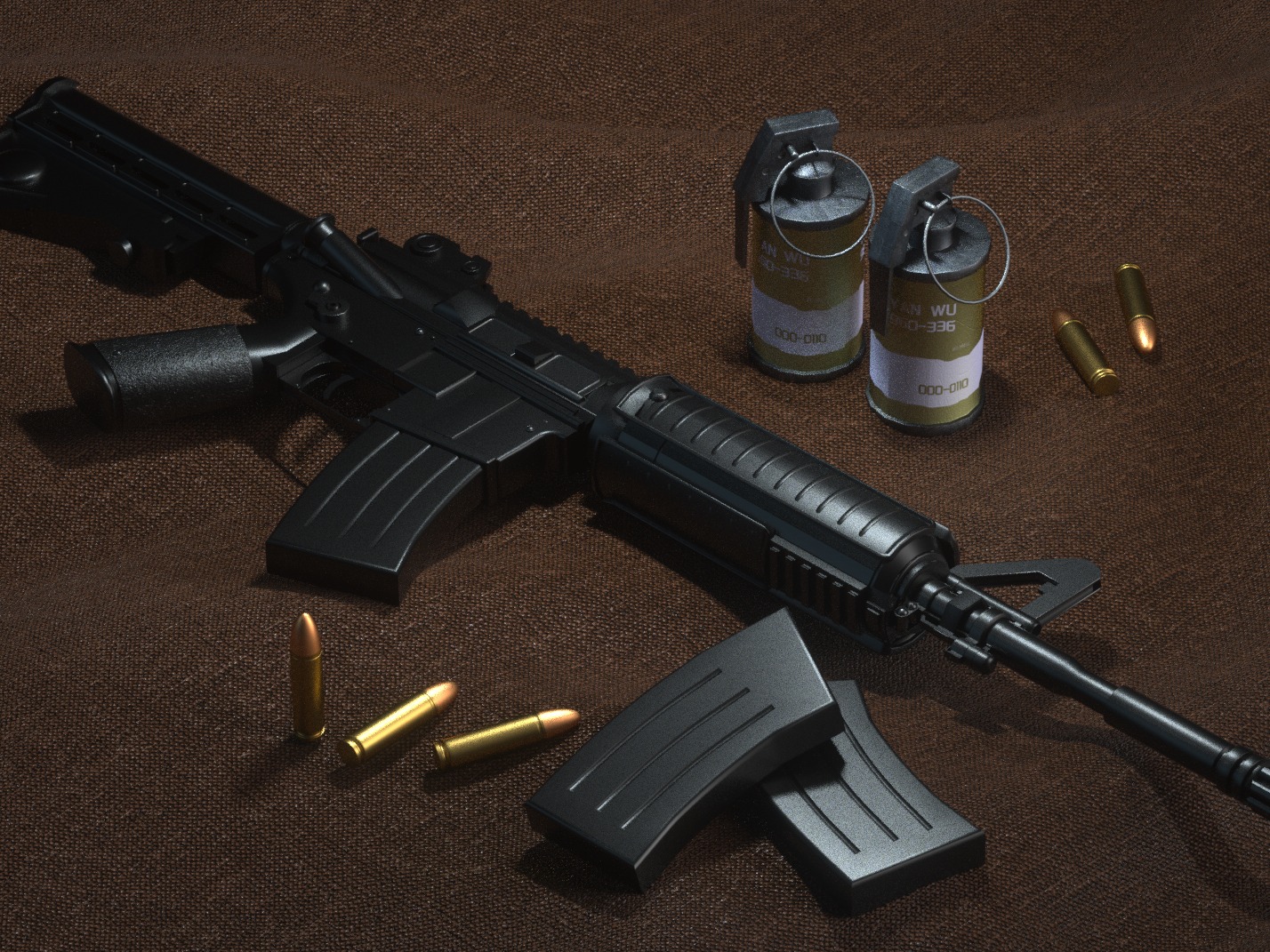 M4A1的练习稿_奇迹一定会出现-站酷ZCOOL