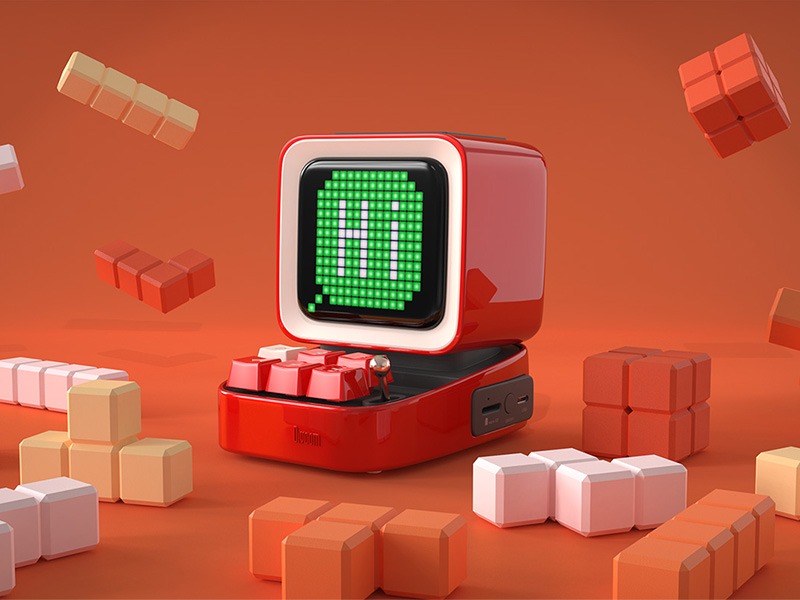 Divoom蓝牙音箱建模渲染_木子奇muski-站酷ZCOOL