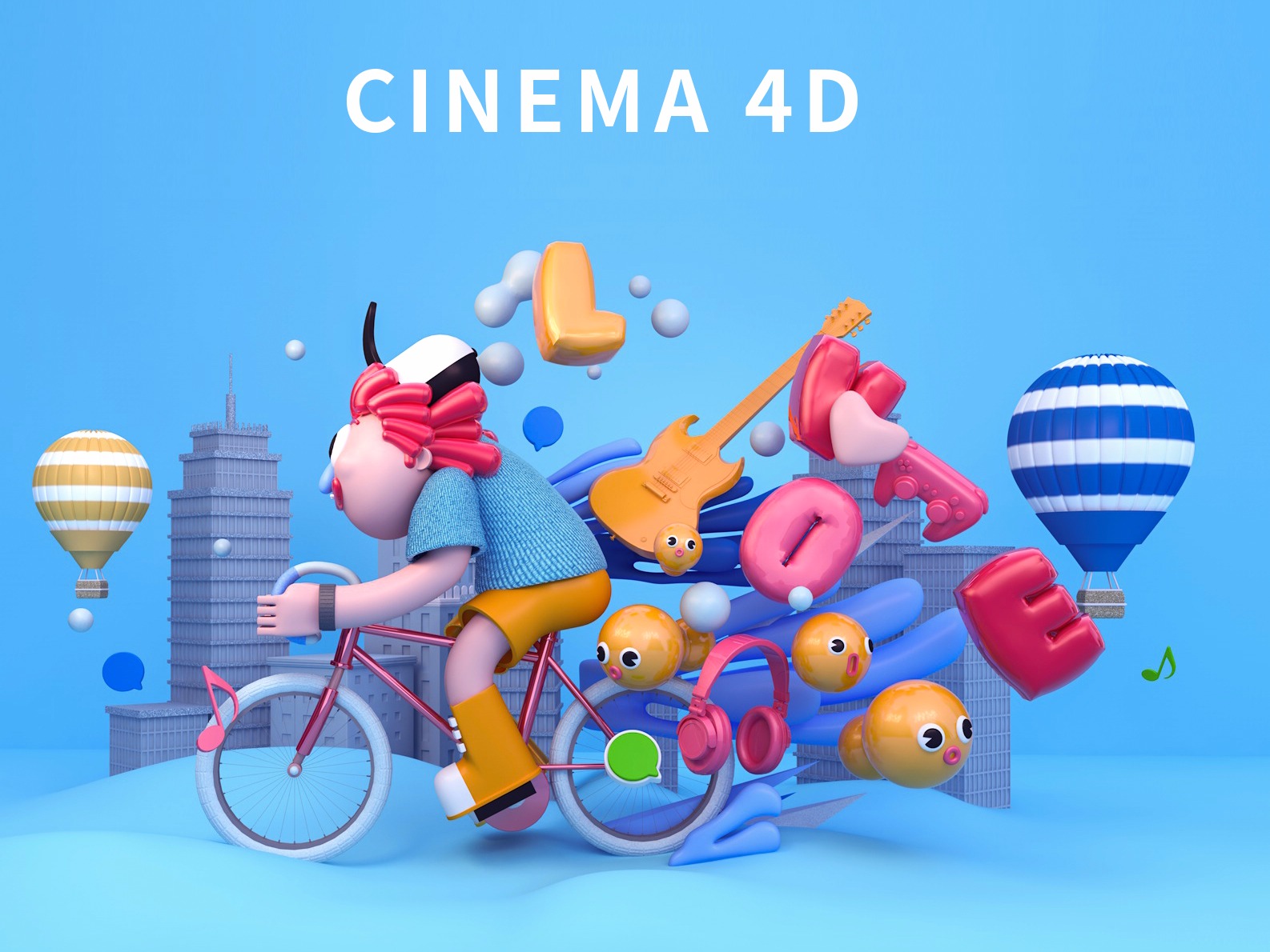 近一个月C4D练习作品_大小鱼yuyu-站酷ZCOOL