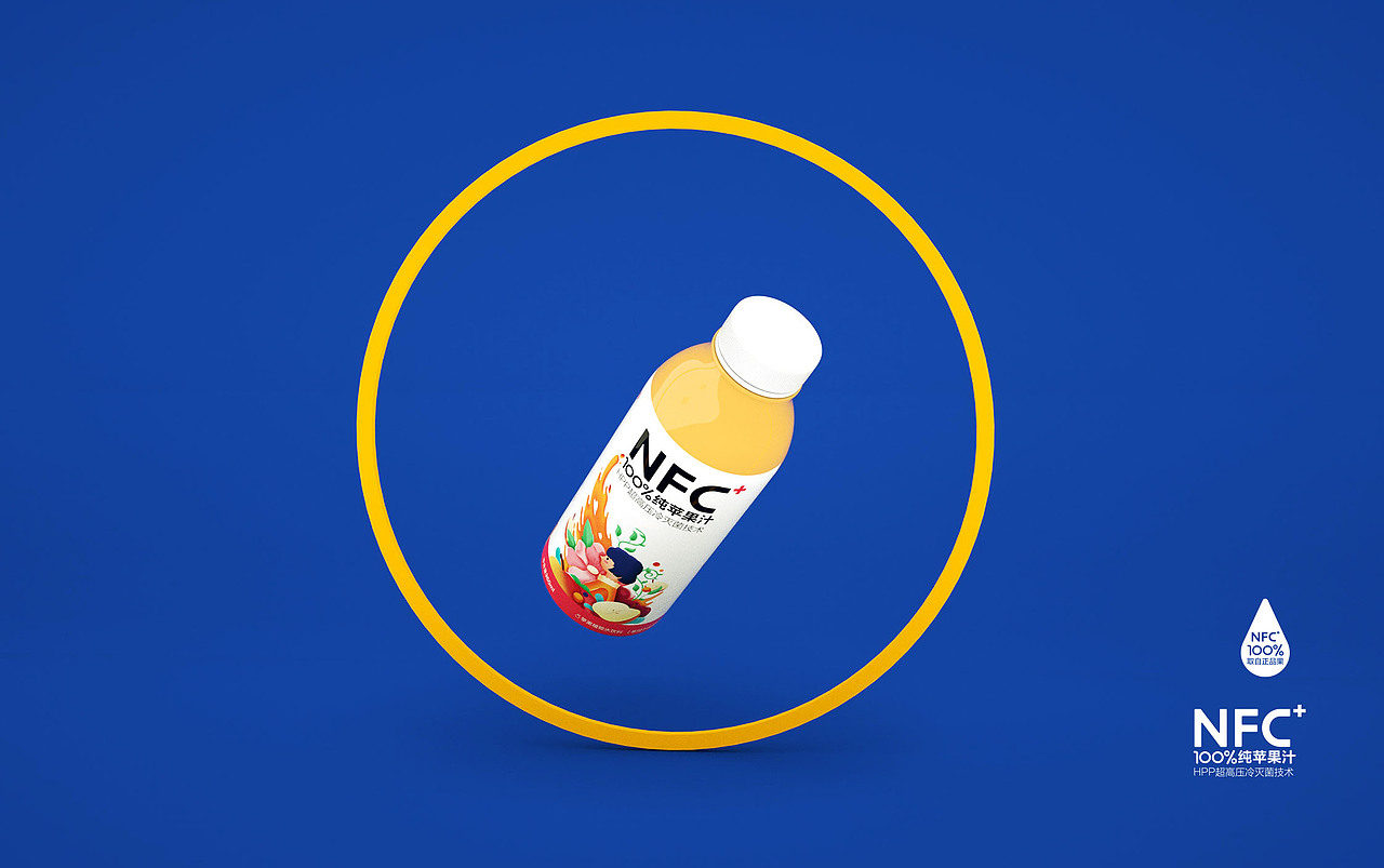 NFC苹果汁包装_思达包装设计-站酷ZCOOL