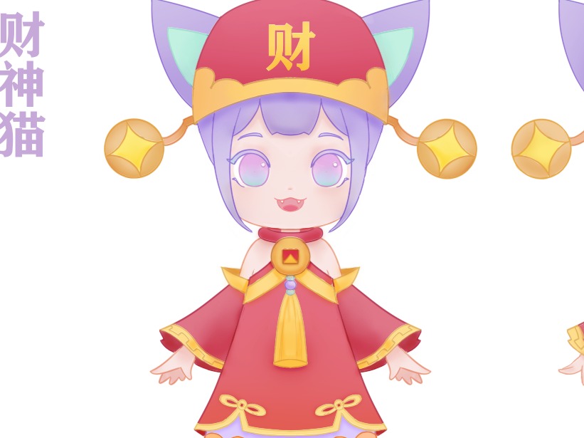 财神猫_沐梓玖-站酷ZCOOL