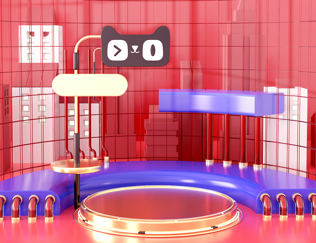 C4D电商活动banner场景_DX大象007-站酷ZCOOL