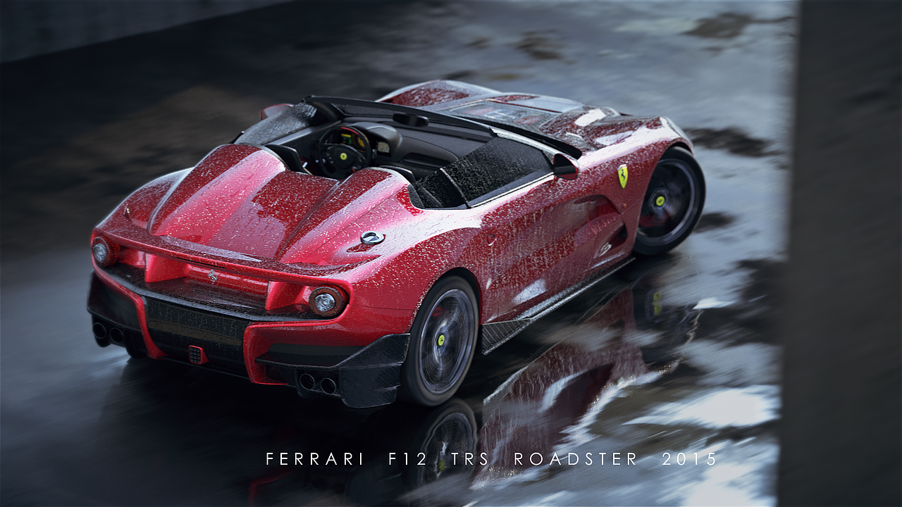 Ferrari_F12_TRS_Roadster CGI _大杰目研究局-站酷ZCOOL