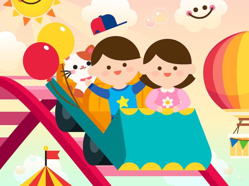 · 一起玩过山车吧 ·_Fifi_Jin-站酷ZCOOL