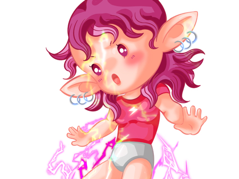 人物动态练习：精灵女孩BELLA·P_九十荩-站酷ZCOOL