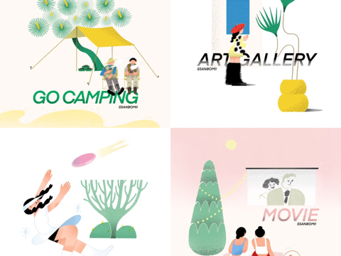 【合集】我画了路人的户外生活。_三也Bomi-站酷ZCOOL