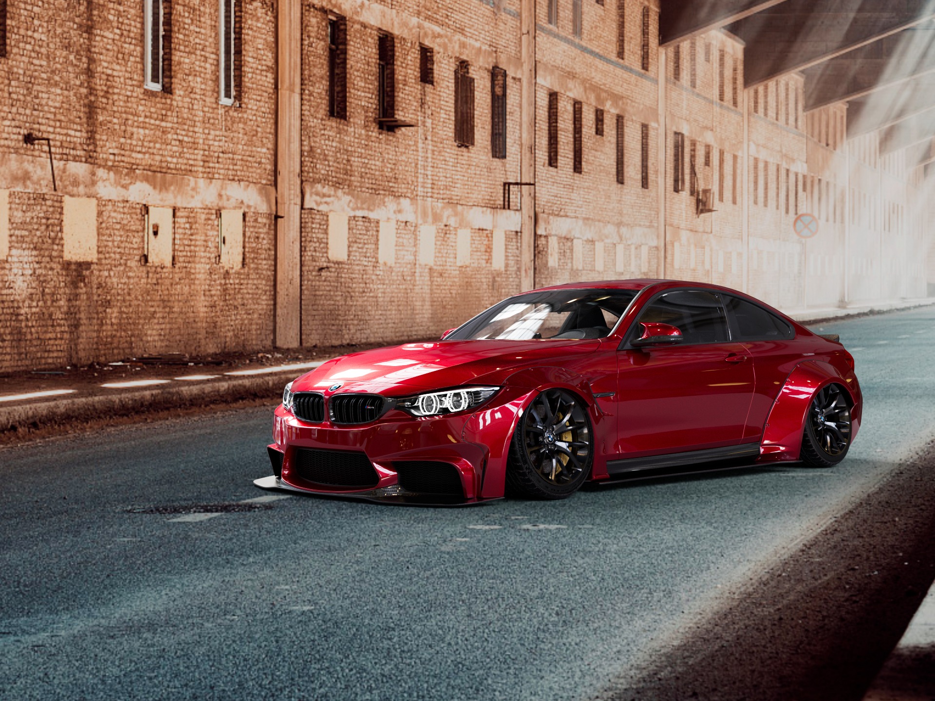 BMW M4改装渲染_CG_zero-站酷ZCOOL