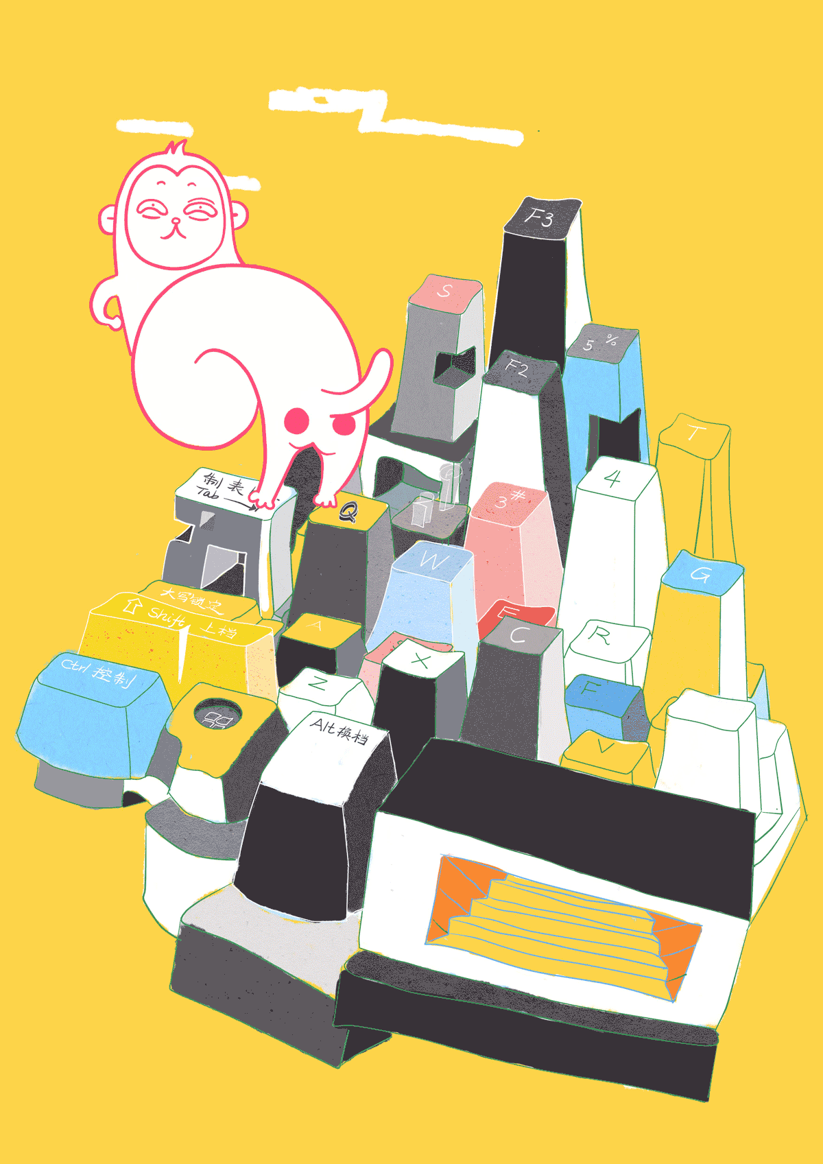 Jonkey-酱尅表情包&动态插画_goldest-站酷ZCOOL