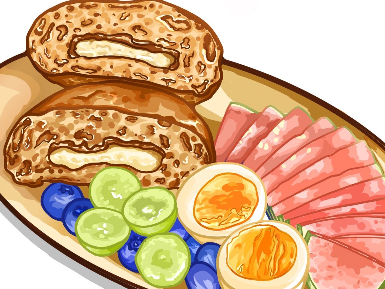 日系线稿风|简餐③_Lu璐潞-站酷ZCOOL