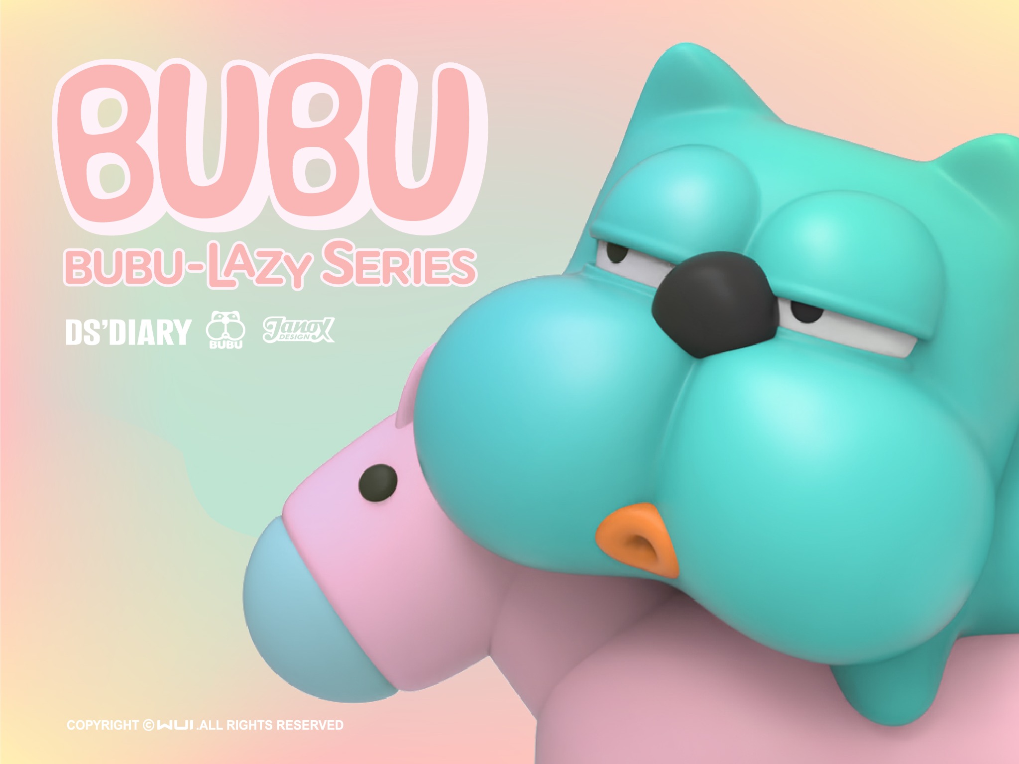 DS-DIARY BUBU慵懒逗趣盲盒手办设计_JanoX-站酷ZCOOL