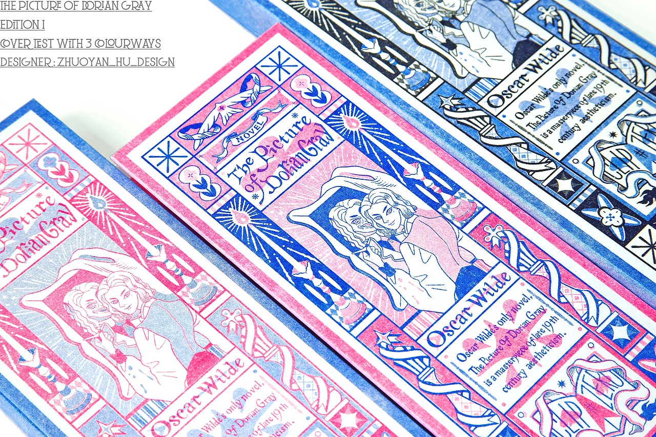 道林格雷的画像-书籍装帧&插画设计&RISO印刷_夹子zero-站酷ZCOOL