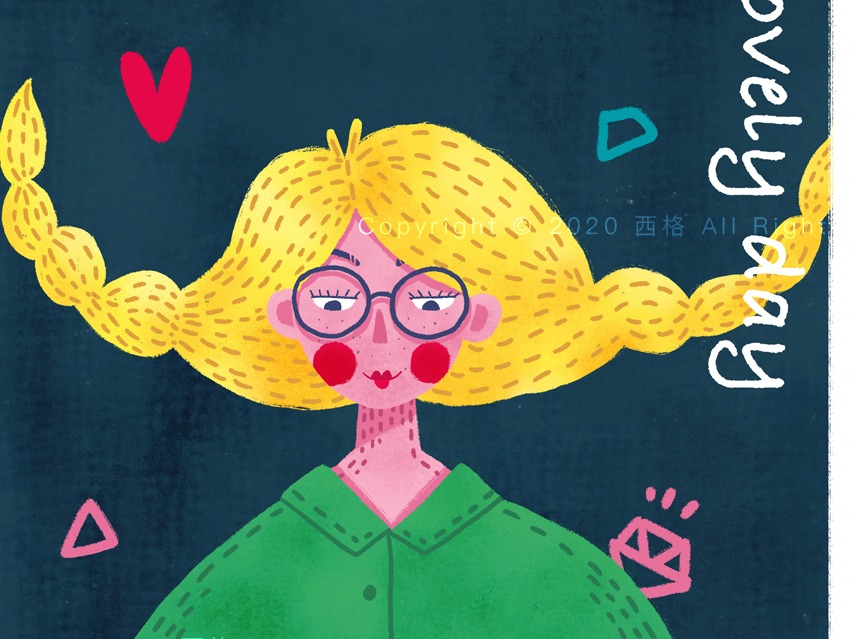 lovely day系列插画_西格XiGe-站酷ZCOOL