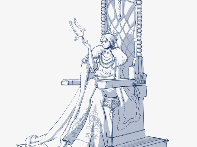 gk原画设计 巨人 女王希斯特利亚_片桐Katagiri-站酷ZCOOL