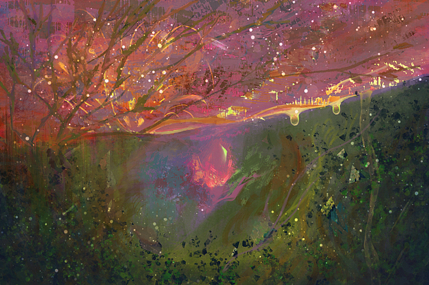 抽象 插画_lin_more-站酷ZCOOL