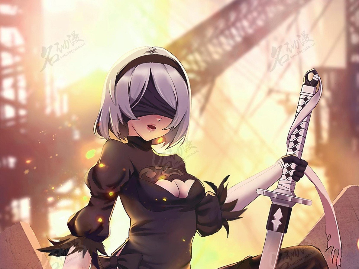 2B小姐姐同人_名动漫CG数娱-站酷ZCOOL