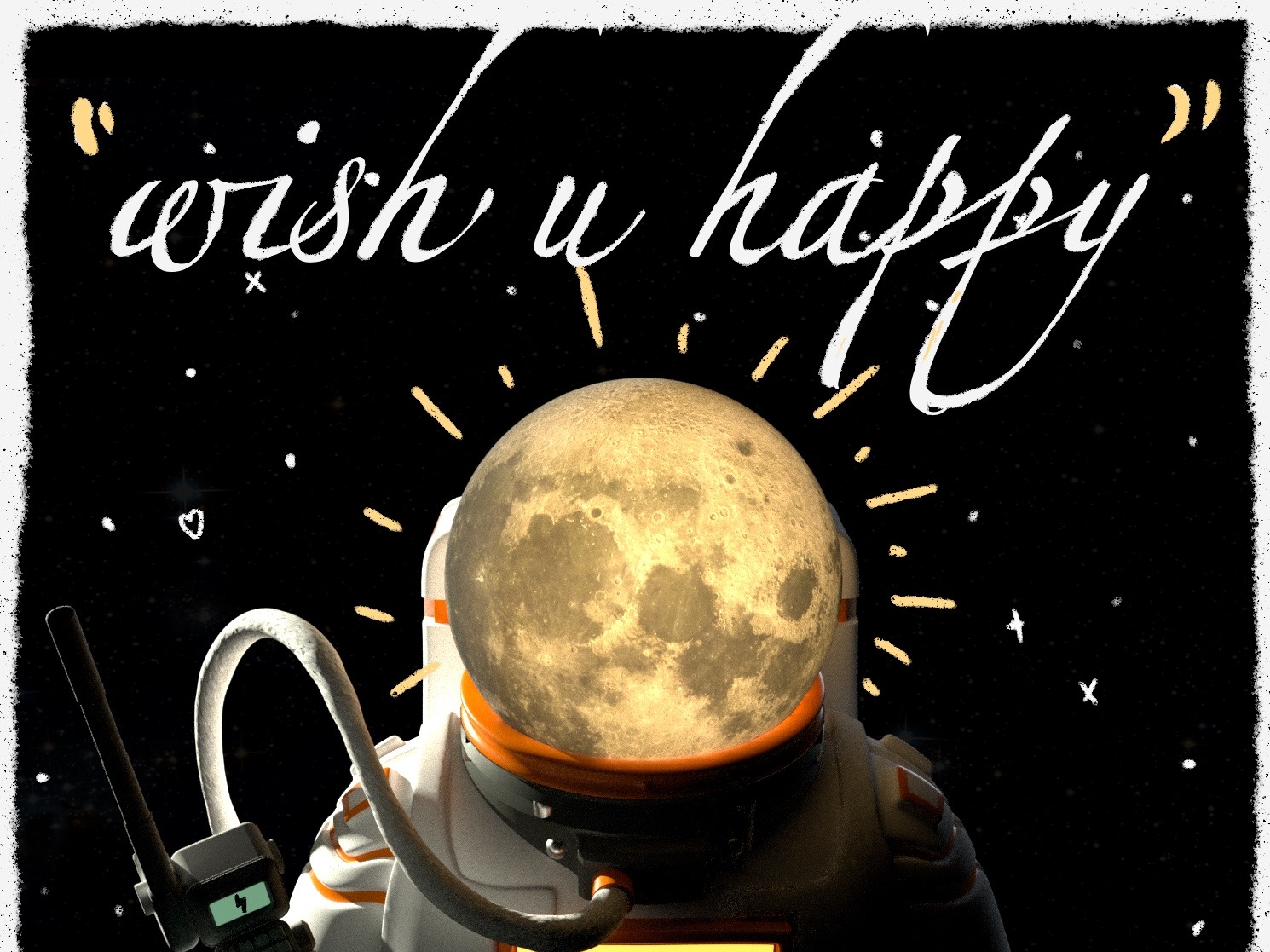 单曲封面《wish u happy》_Awesoon-站酷ZCOOL