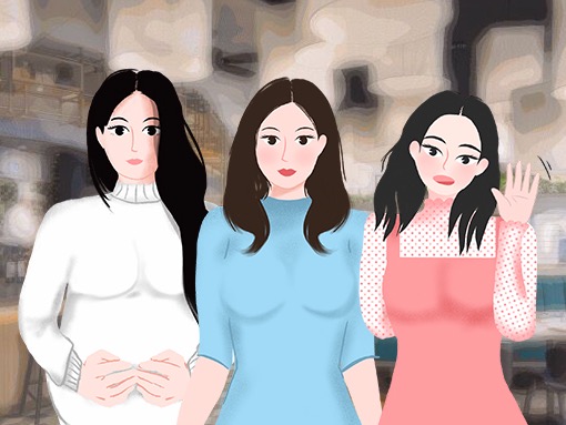 自媒体怀孕女性条漫手绘_李公子0930-站酷ZCOOL