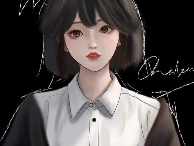 短发女孩_Chakaka-站酷ZCOOL