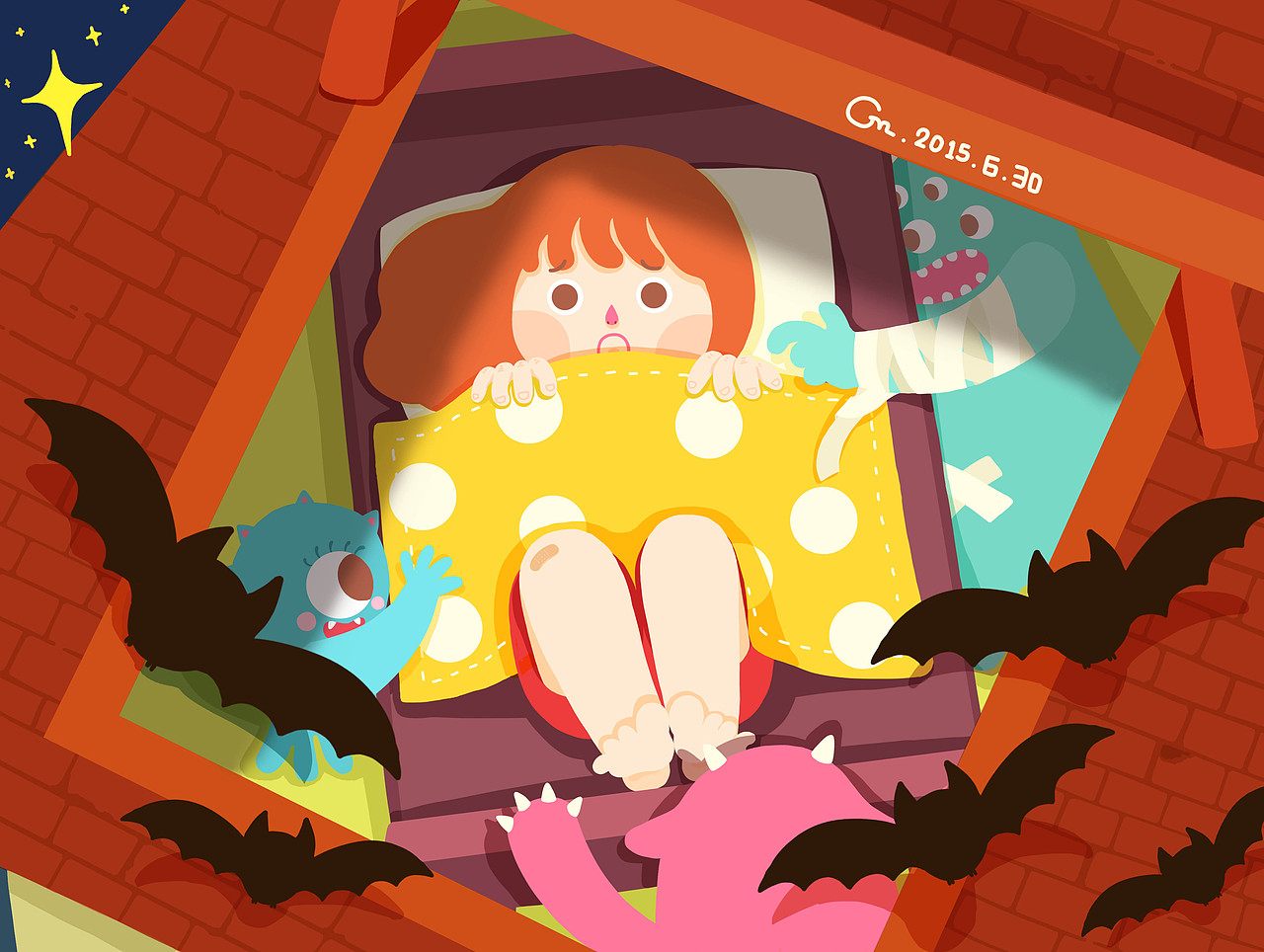 一个人睡会不会总觉得心里发毛？_KOMANYEE-站酷ZCOOL