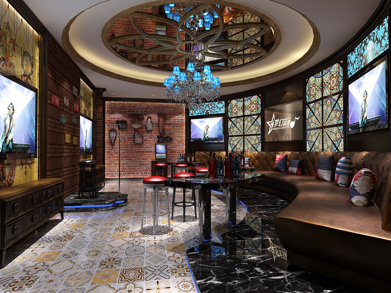 巴中梦幻国度量贩主题KTV设计_德艺铭鼎装饰-站酷ZCOOL