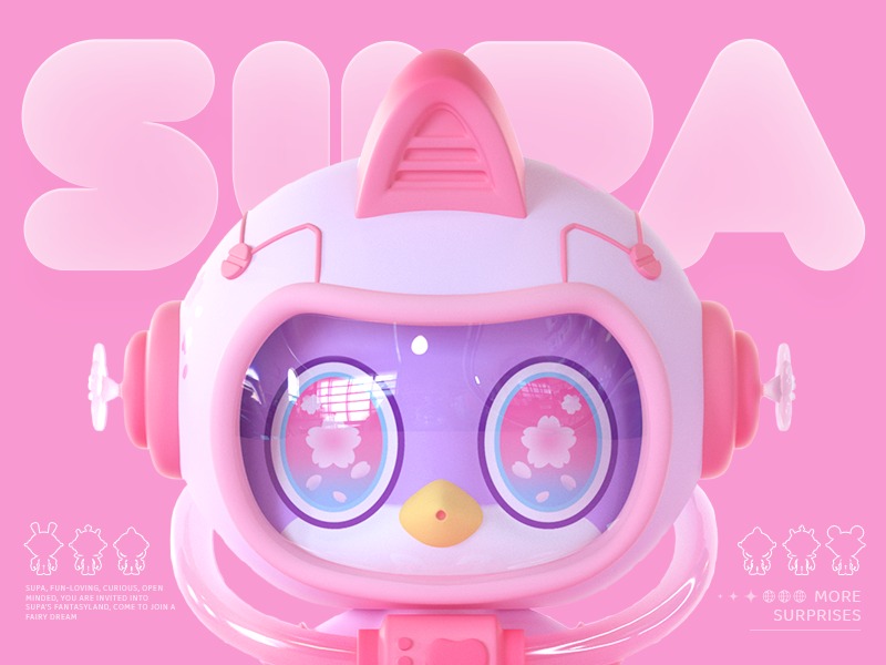 酥酥软软的梦境治愈师SUPA，治愈一切不可爱！_APUS_Design-站酷ZCOOL