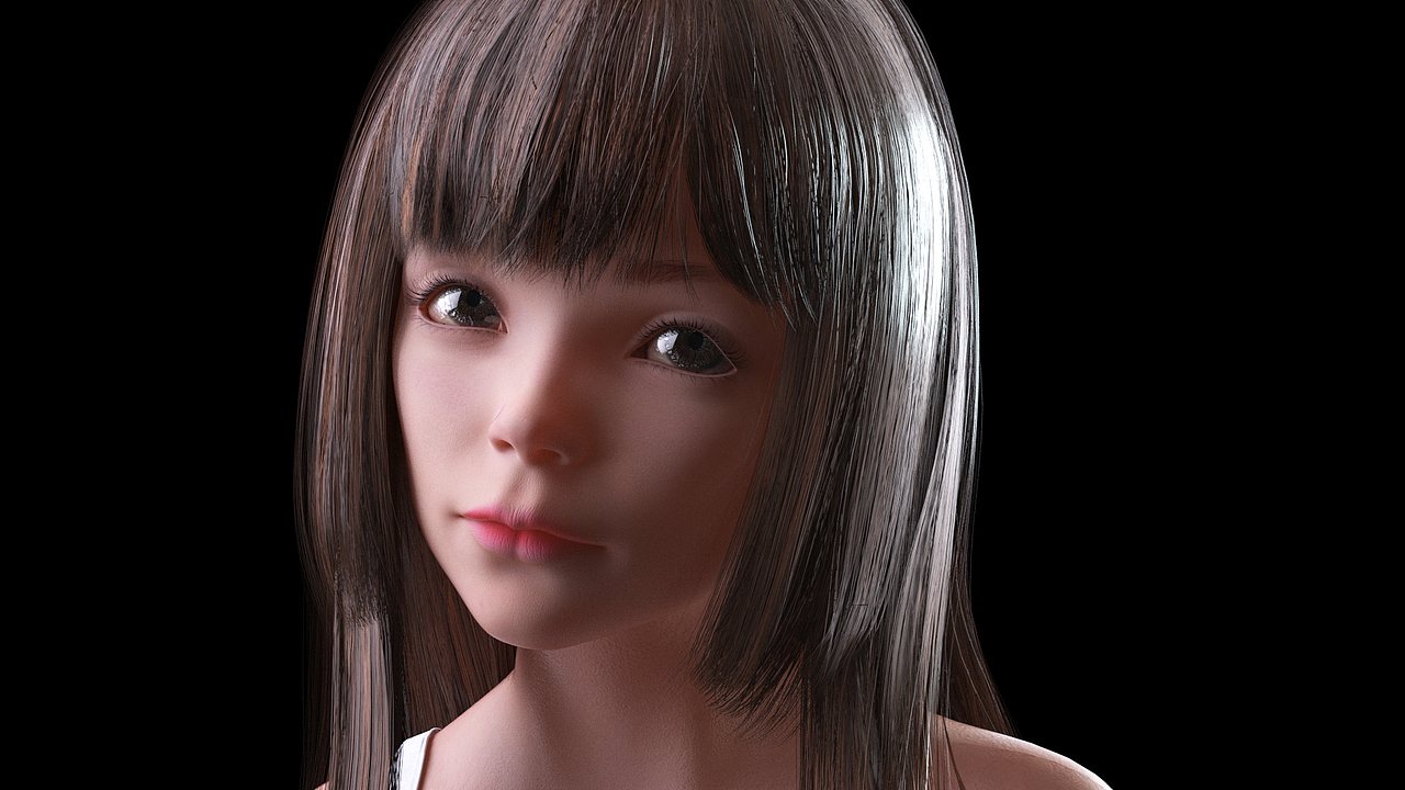 C4D人物SSS材质练习初体验_氨苄西琳-站酷ZCOOL