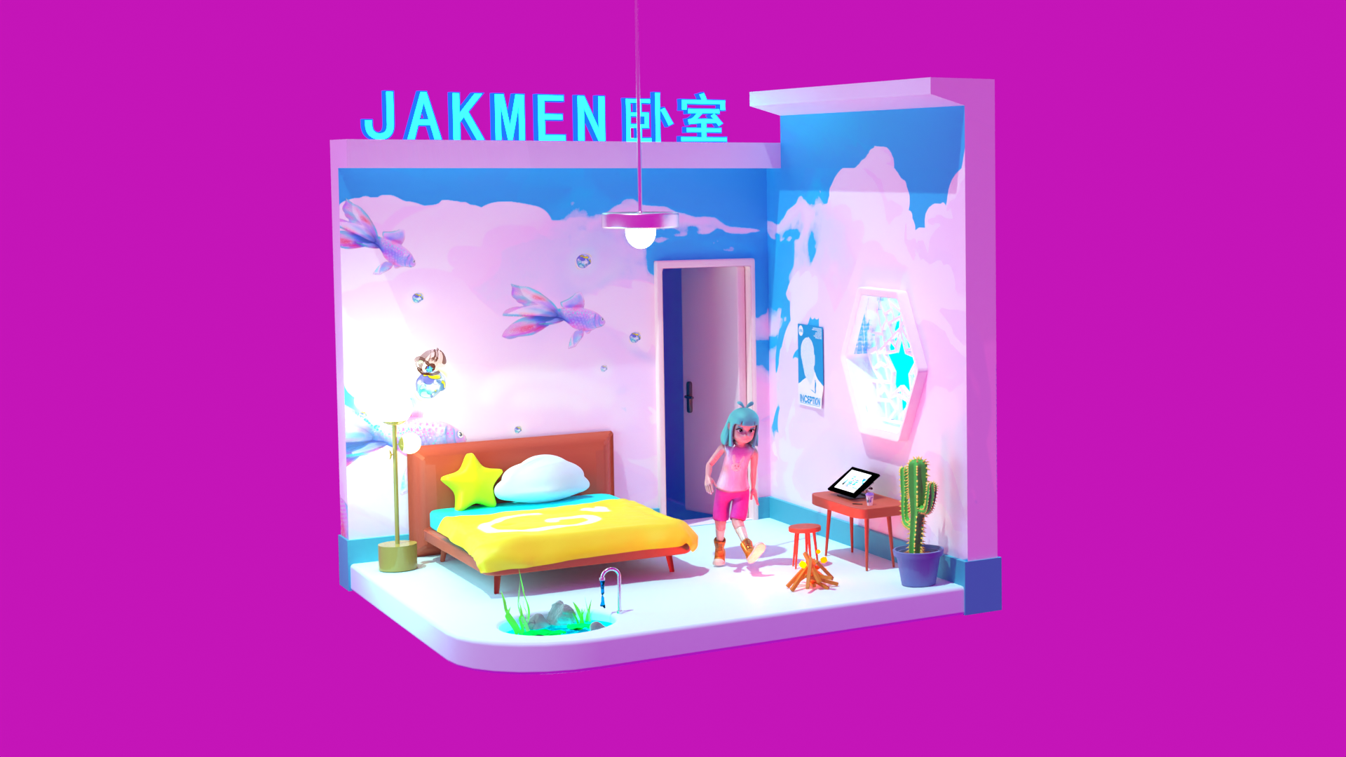 刚学blender，做的小场景_JMEN-站酷ZCOOL