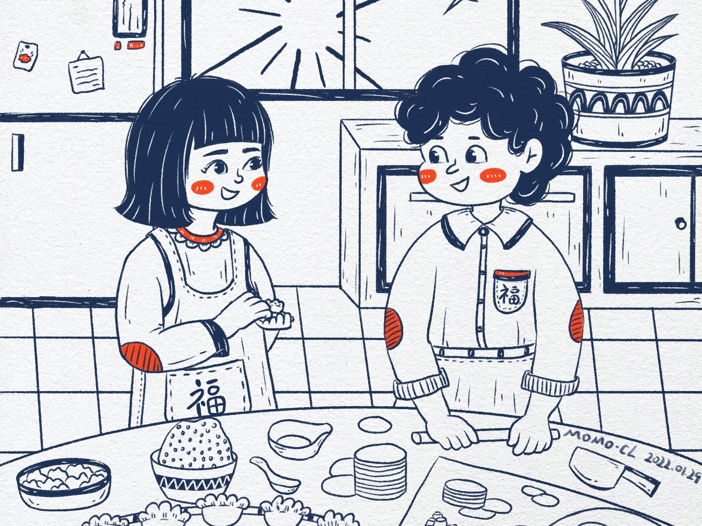 2022-01第一个月的插画小总结_MOMO0514-站酷ZCOOL