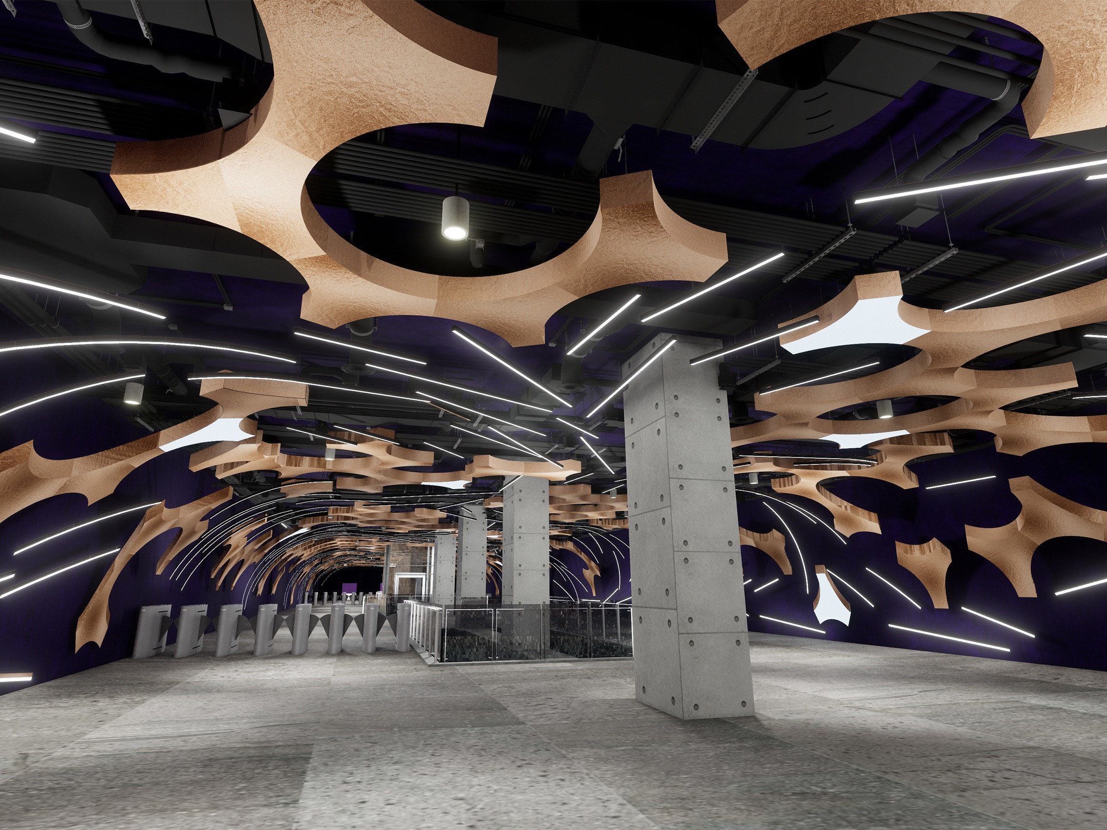 科技海洋的地铁站_林泓LYH-站酷ZCOOL