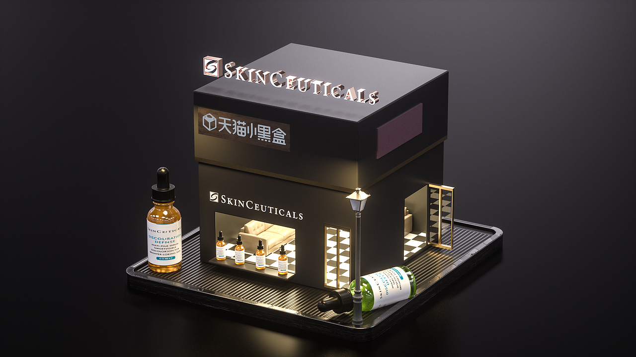 Heybox天猫小黑盒——C4D场景|三维|场景|我就是NiaoNiao_原创作品-站酷ZCOOL