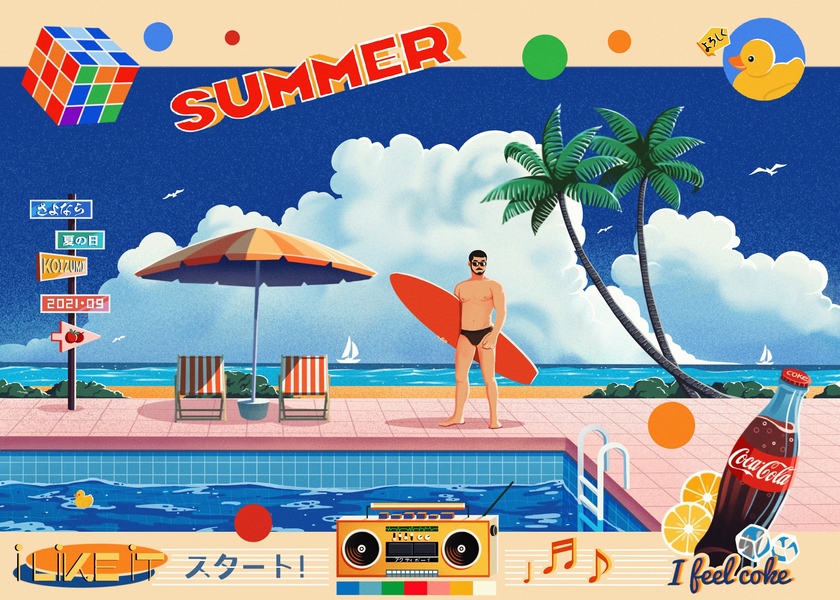 citypop_创意设计作品图片素材-站酷ZCOOL