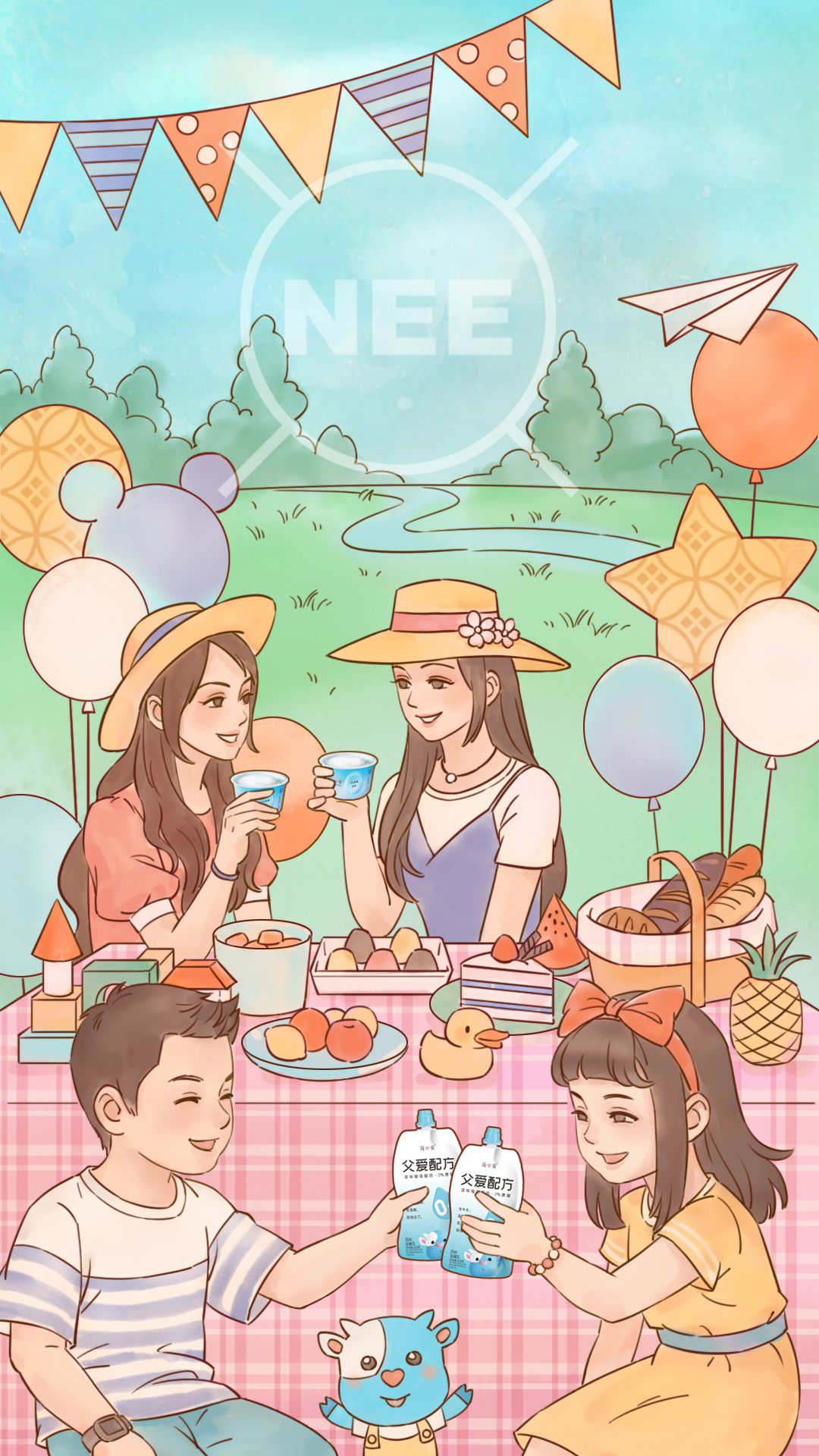 简爱酸奶节日系列 #IP #海报_雷尼Nee-站酷ZCOOL