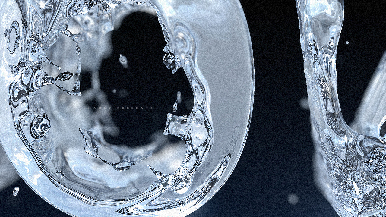 c4d realflow流体 logo演绎 _chenxi181-站酷ZCOOL