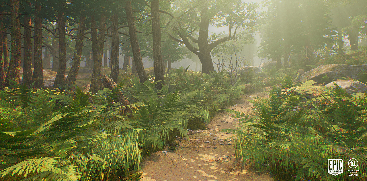 UE4练习《丛林》|三维|场景|炎辉life_原创作品-站酷ZCOOL