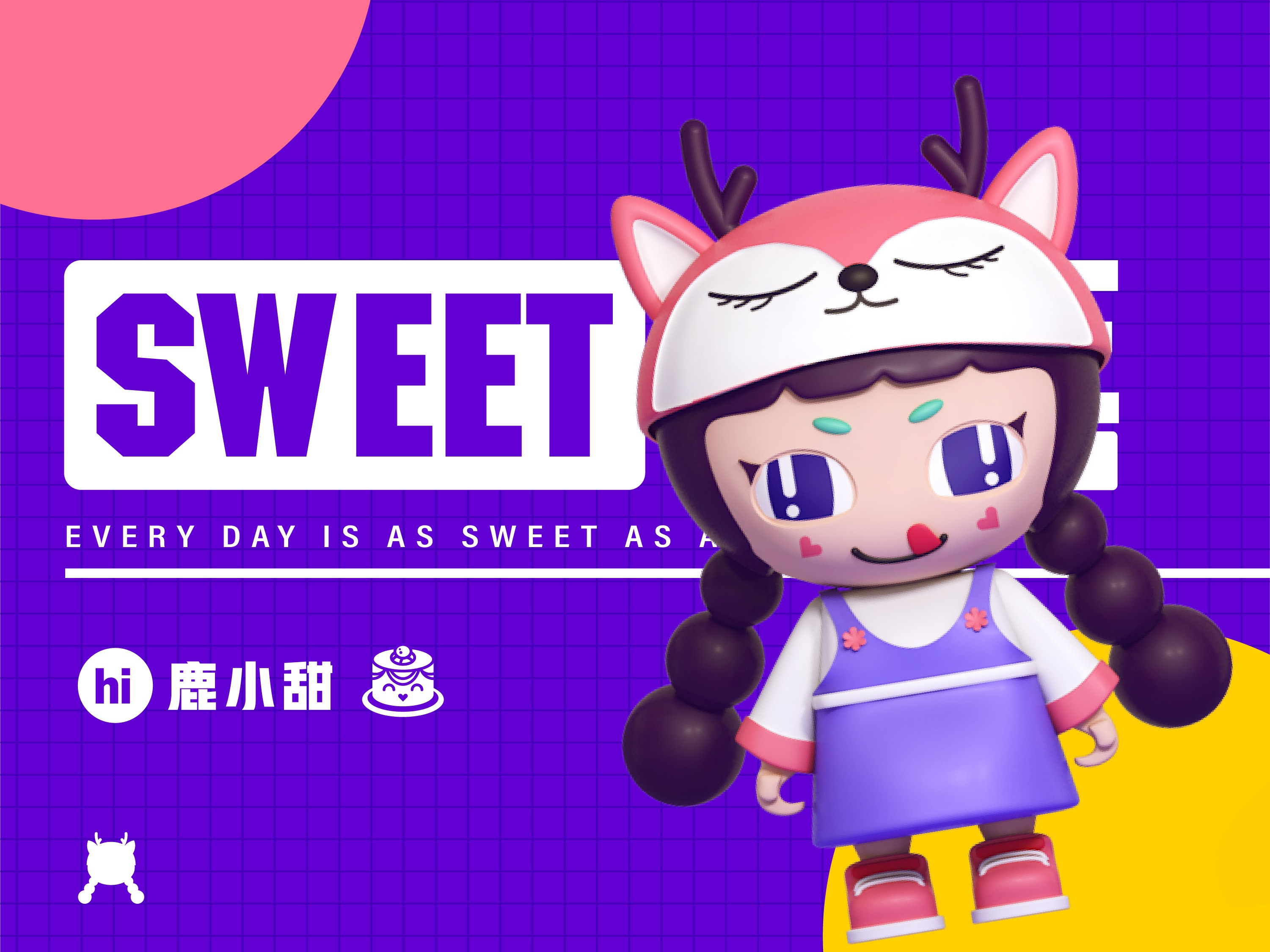 鹿小甜IP形象设计_西希XIXI-站酷ZCOOL