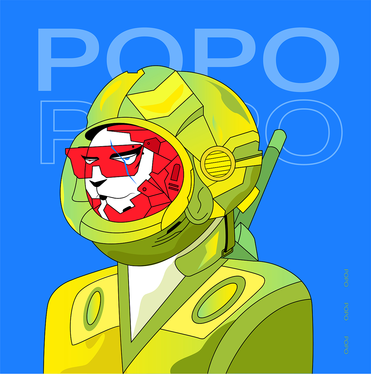 NFT蒙面狮_AYpopo-站酷ZCOOL