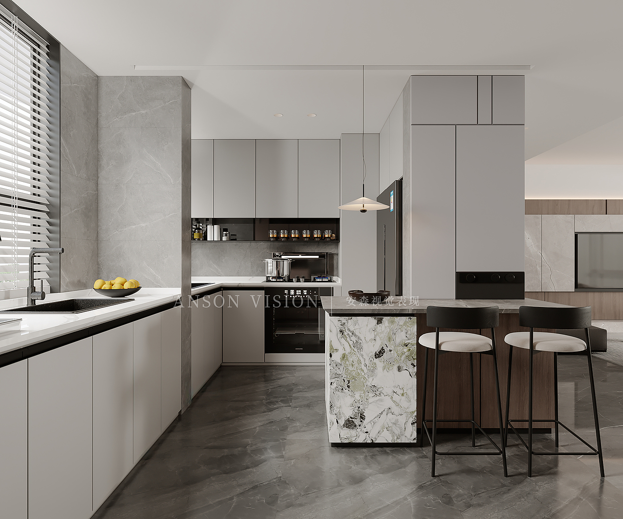 Anson︱朴辞 两套精装改造住宅表现_Anson安森视觉-站酷ZCOOL