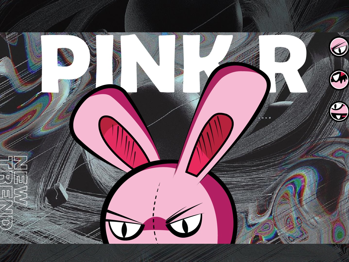 PINK-R潮流品牌吉祥物提案_荼月-站酷ZCOOL