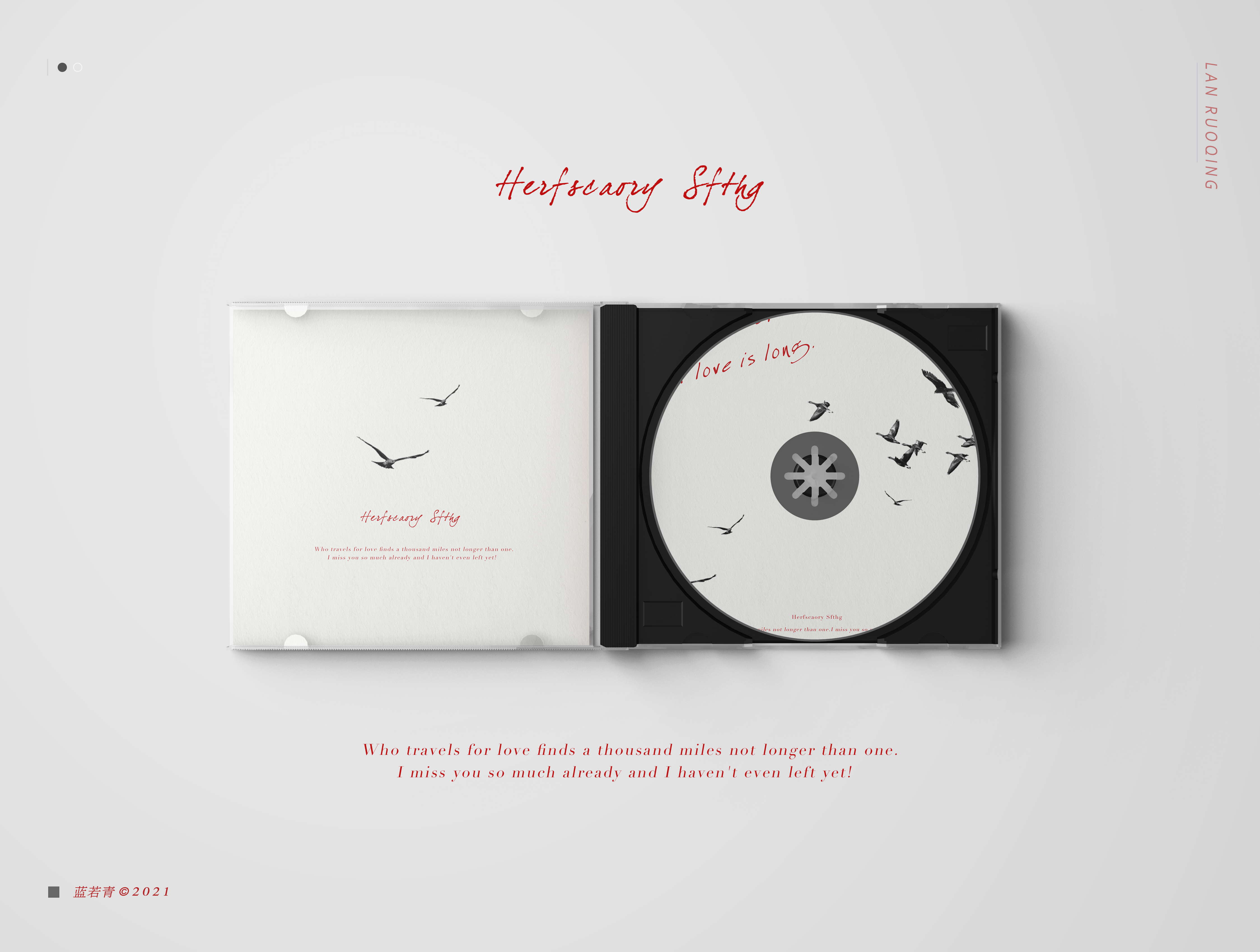 CD设计/唱片设计/Herfscaory Sfthg/练习_蓝若青-站酷ZCOOL