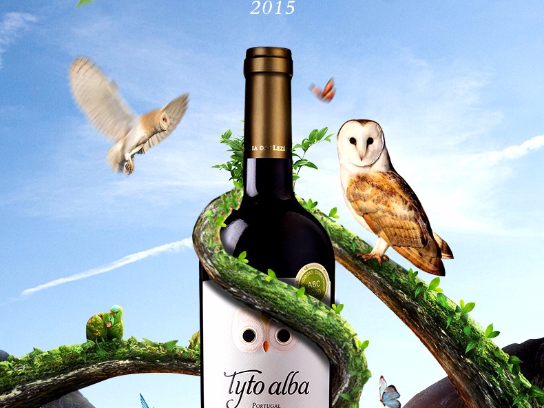 猫头鹰红酒详情_半杯水的初衷-站酷ZCOOL