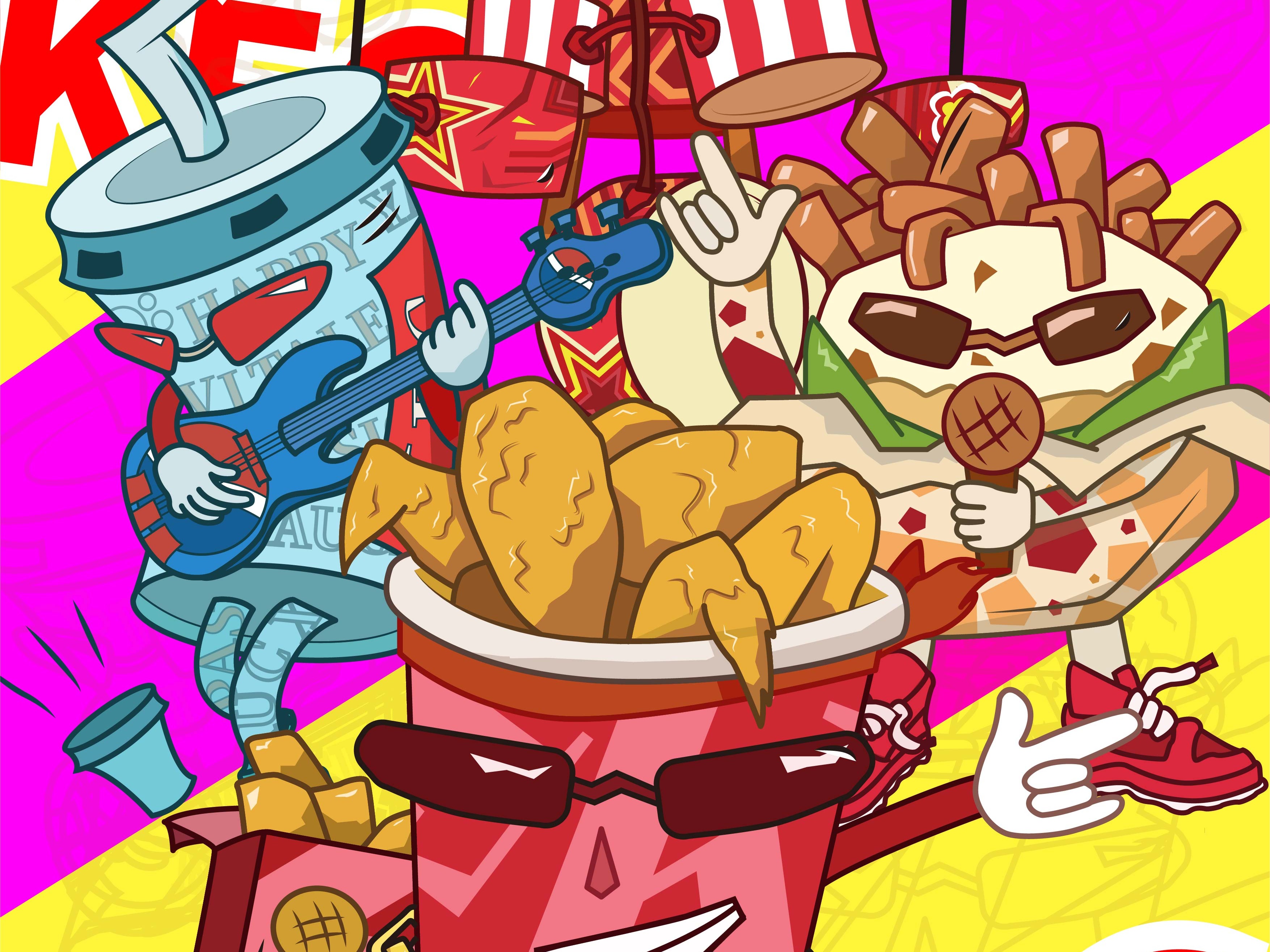 kfc全家桶_坤坤k-站酷ZCOOL